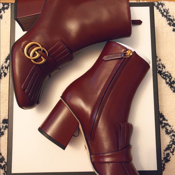 Gucci | Shoes | Gucci Leather Ankle Boots | Poshmark